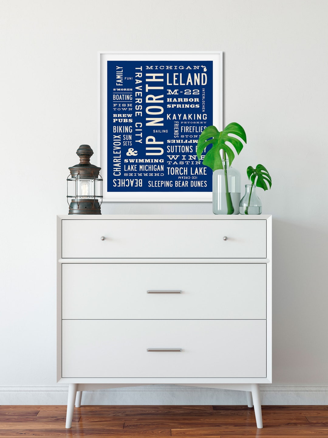 UP NORTH Print, Lake House Decor, Cottage Decor Wall Art, Word Art ...