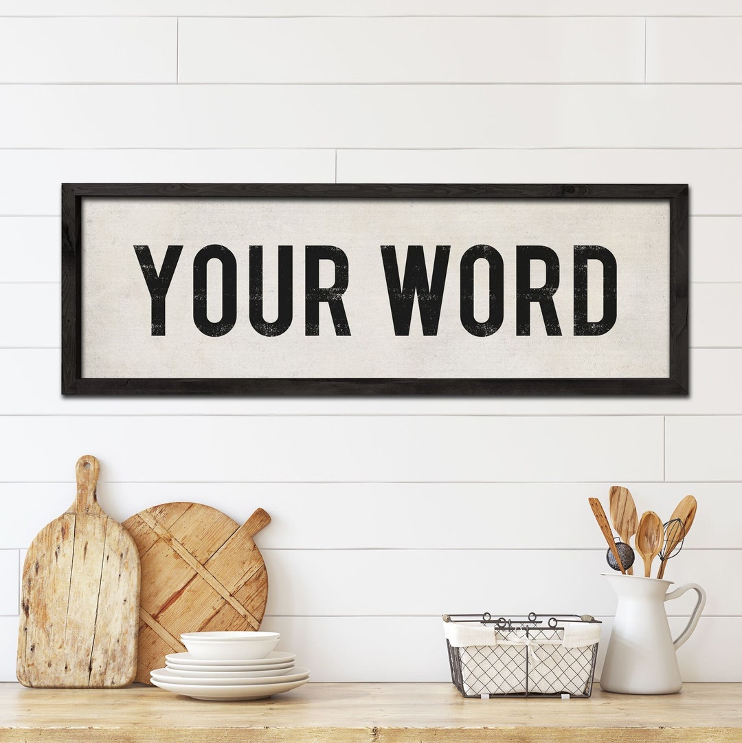 PERSONALIZED Sign, Custom Hand Painted Wood Sign With Your Own Wording ...