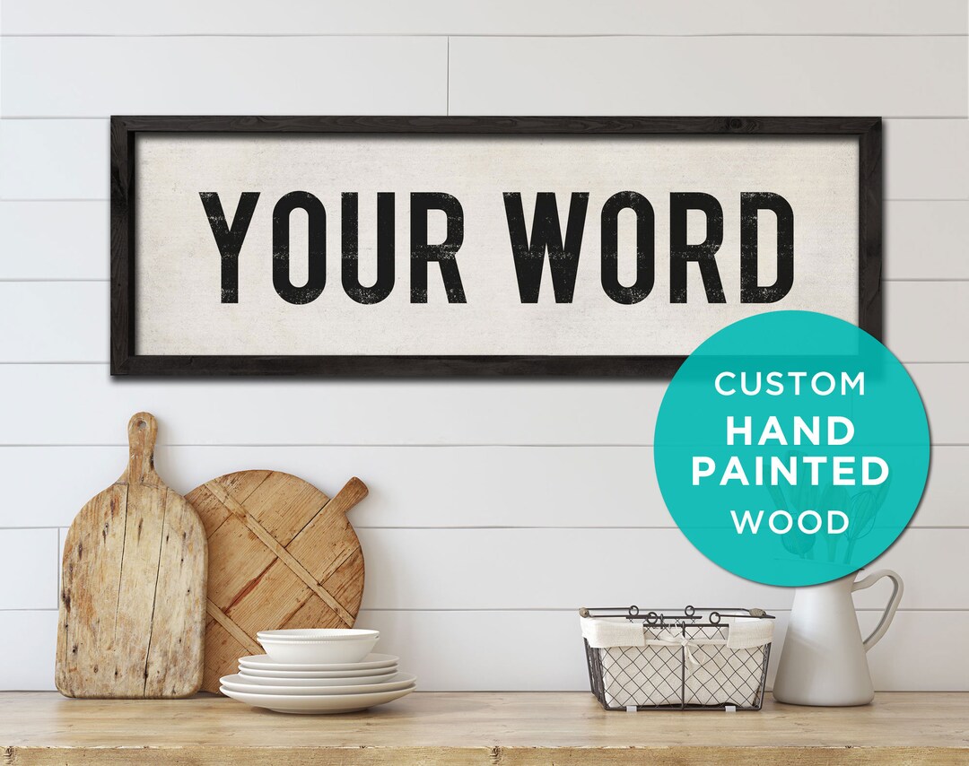PERSONALIZED Sign Custom Hand Painted Wood Sign With Your Own - Etsy
