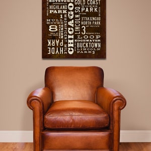 CHICAGO Wall Art, Subway Art Sign, Chicago Poster, City Art, Hipster ...