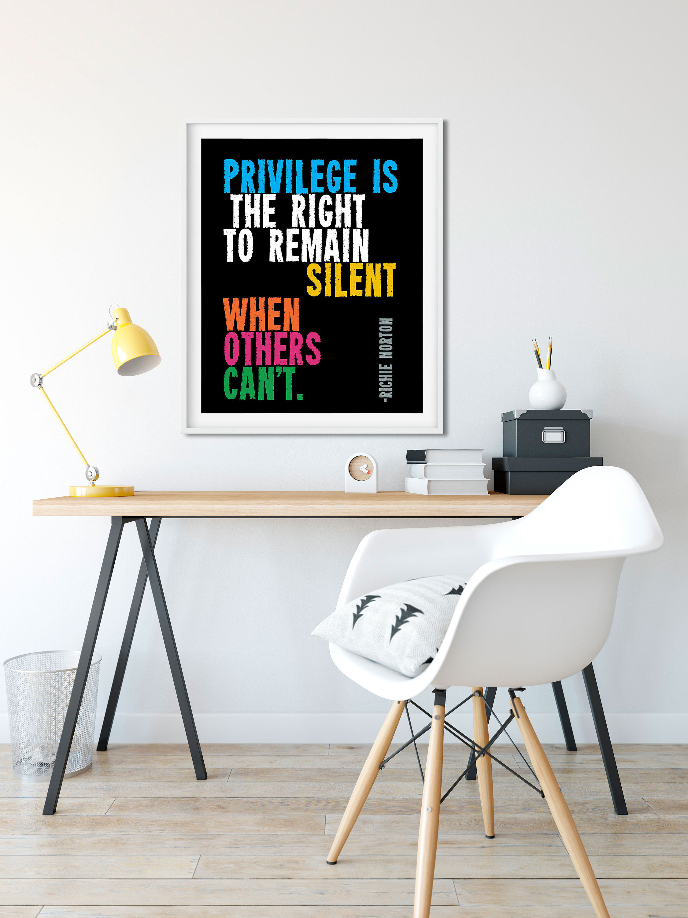 SOCIAL JUSTICE Poster Anti-racist White Privilege Quote - Etsy