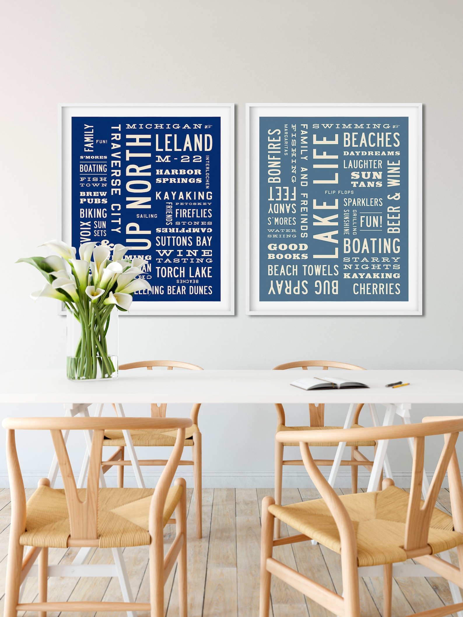 LAKE LIFE Sign Lake House Decor Word Art Print Typography | Etsy