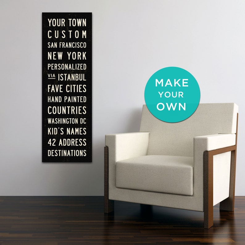 CUSTOM Subway Sign Art, Custom Wall Art, Personalized Subway Art ...