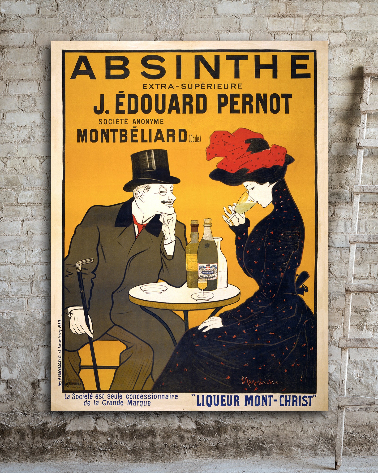 LARGE Oversized Canvas, Vintage Poster, Leonetto Cappiello Advertising ...