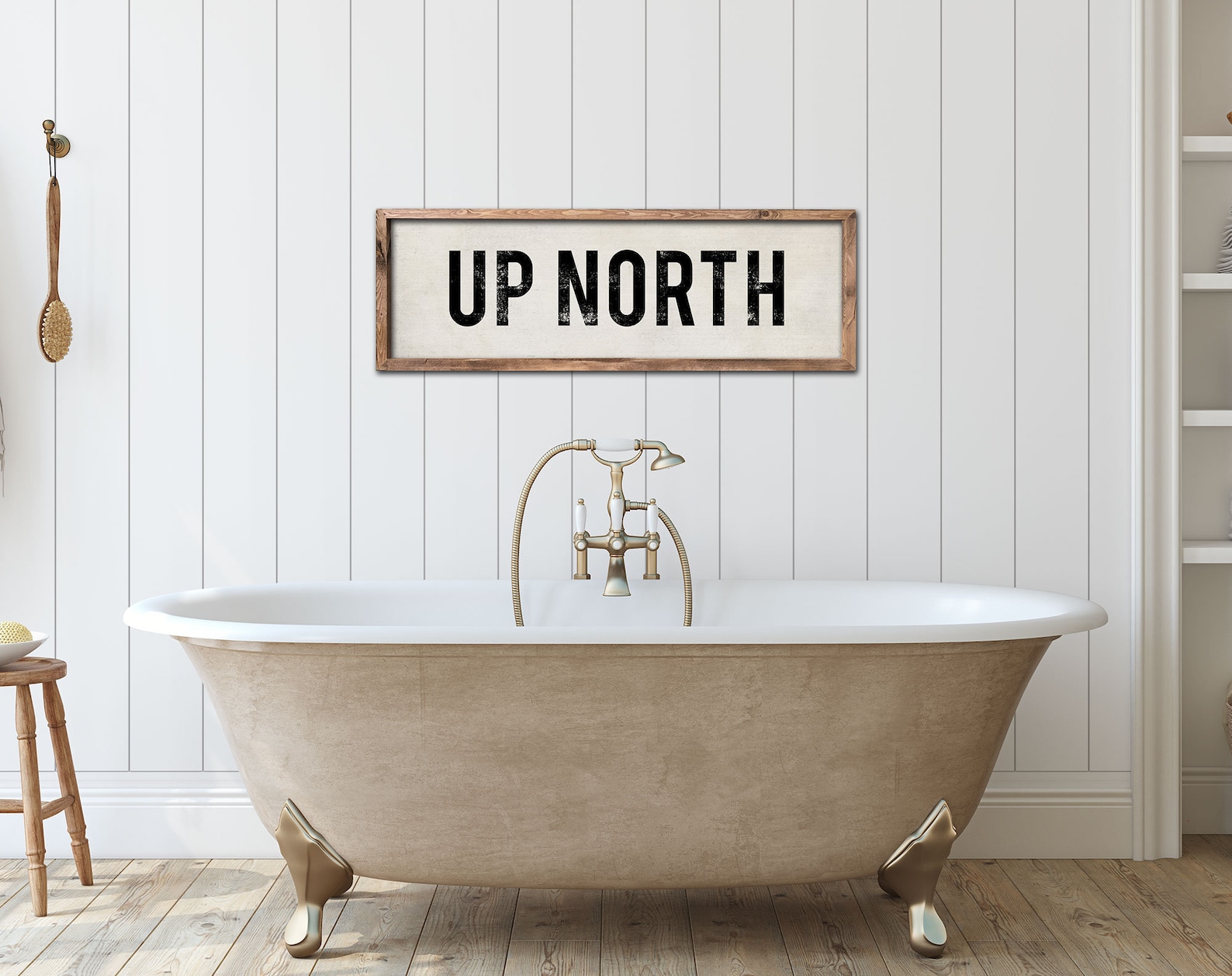 UP NORTH Sign, Michigan Wall Art, Lake House Sign, Minnesota Gift ...