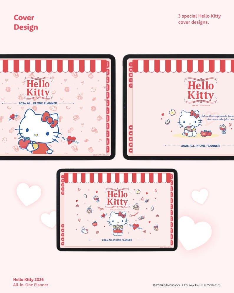 Hello Kitty 2026 All-in-one Digital Planner | Sanrio iPad & Tablet ...