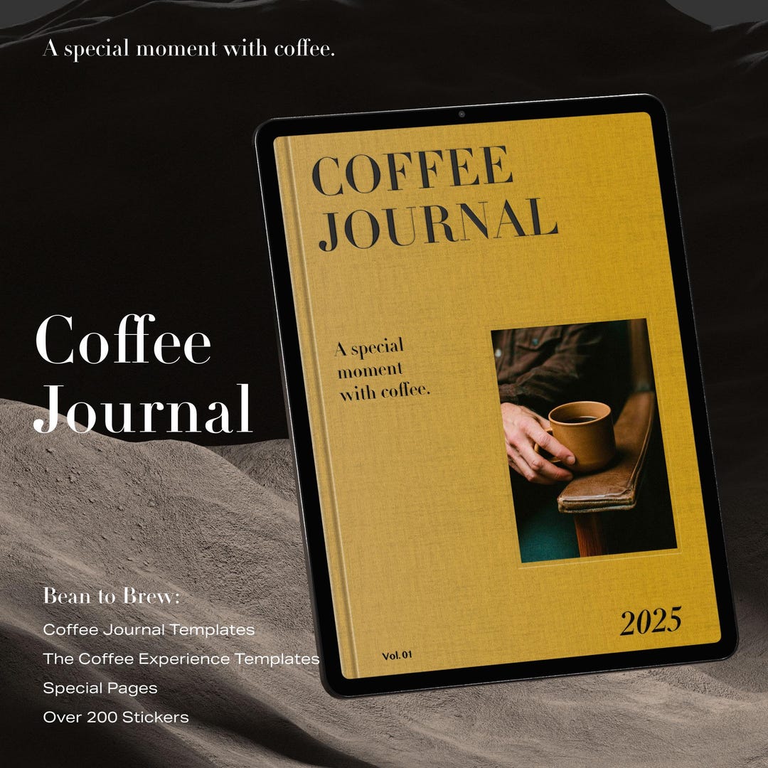 Bean to Brew - Complete Coffee Journal Goodnotes Notebook iPad Template ...