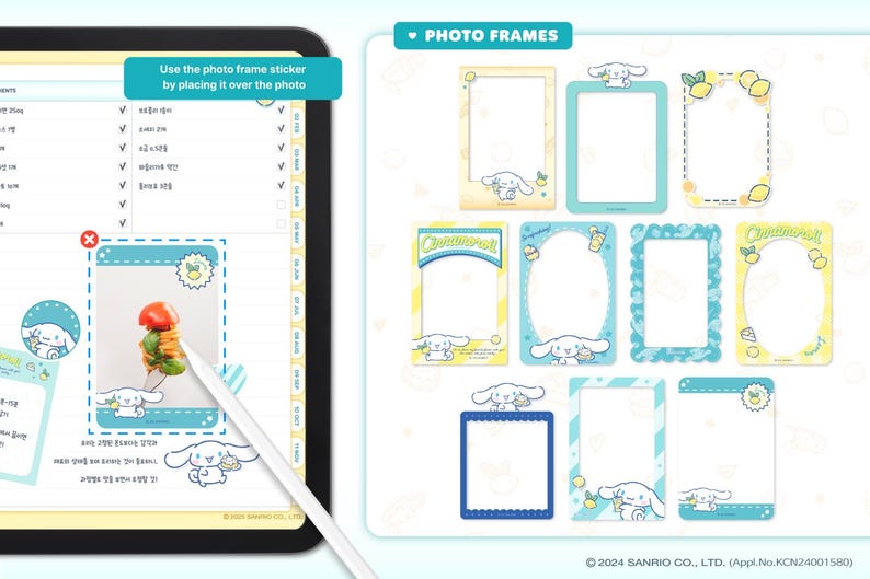 Cinnamoroll Dessert Time Digital Sticker Pack | Sanrio iPad Planner ...