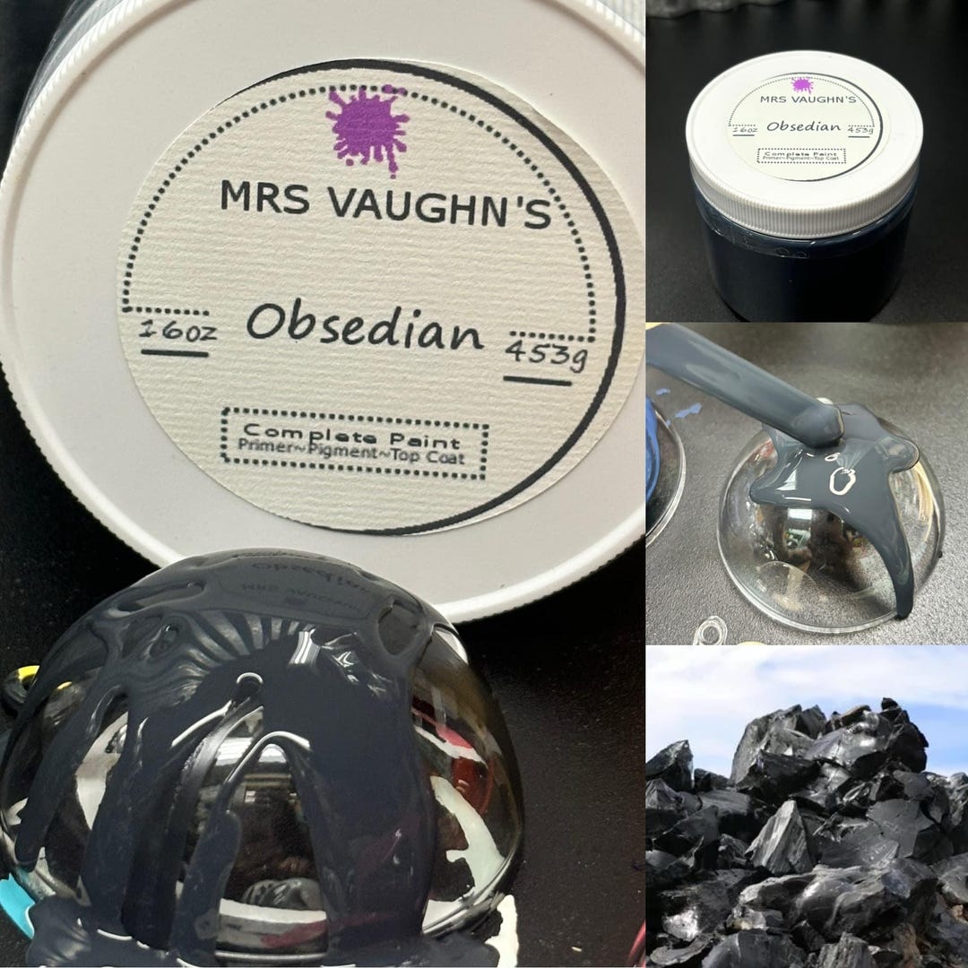Mrs Vaughn's Complete Paint Color Obsedian Black - Etsy