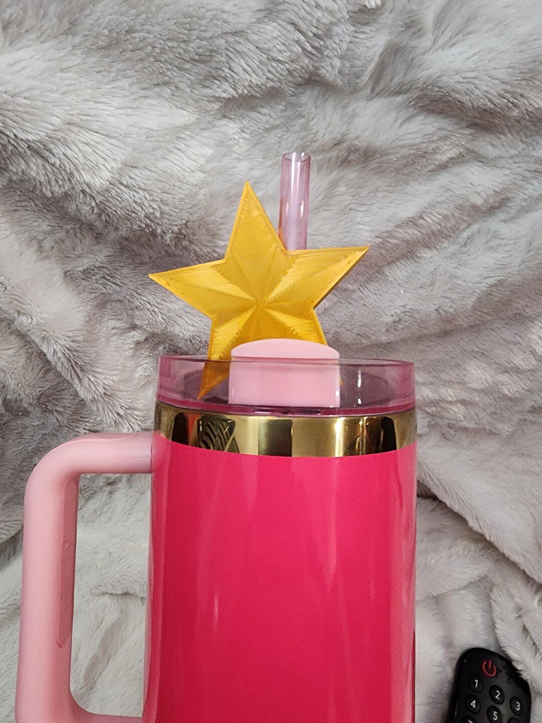 Large Gold Star Straw Topper Slider for Stanley 40oz Quencher ONLY ...