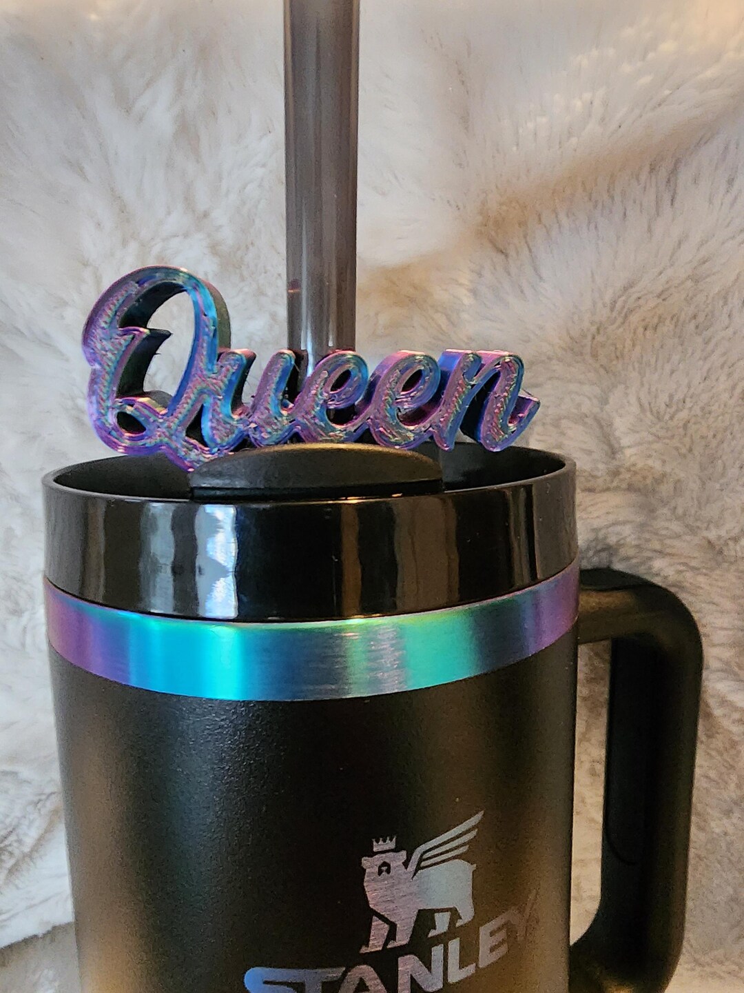 Queen Chroma Straw Topper Slider for Stanley 30, 40oz Quencher Tumbler ...