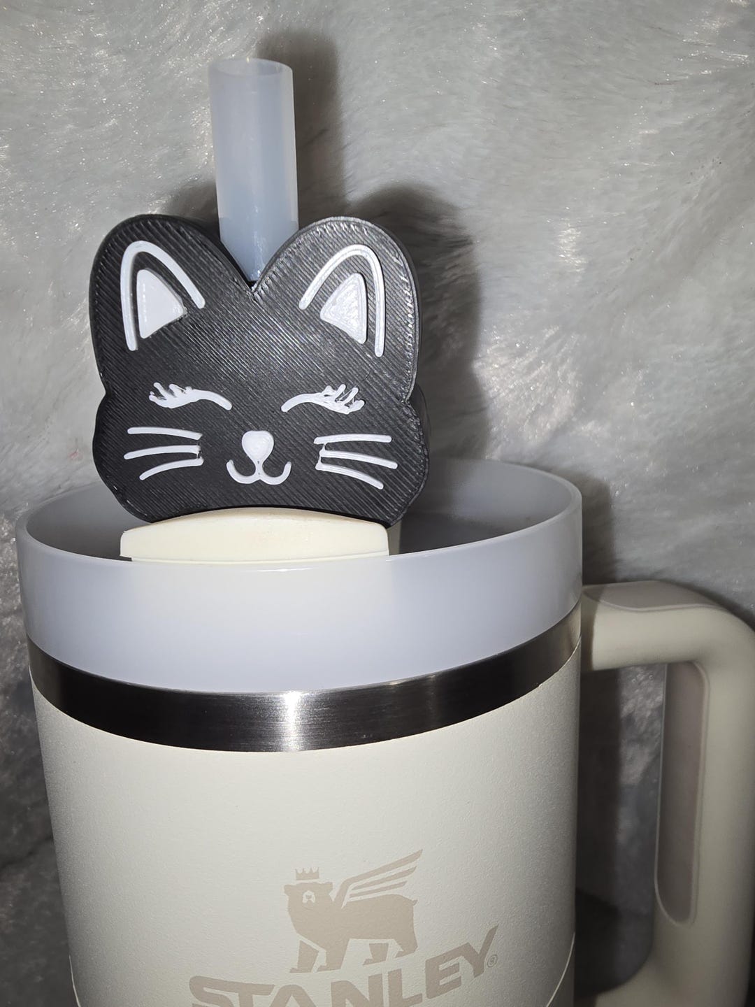 Kitty Kitten Cat Straw Topper Slider for Stanley 20,30 & 40oz Quencher ...