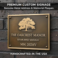 Custom Made Cast Bronze Signs & Plaques - Personalized Logo/crest ...