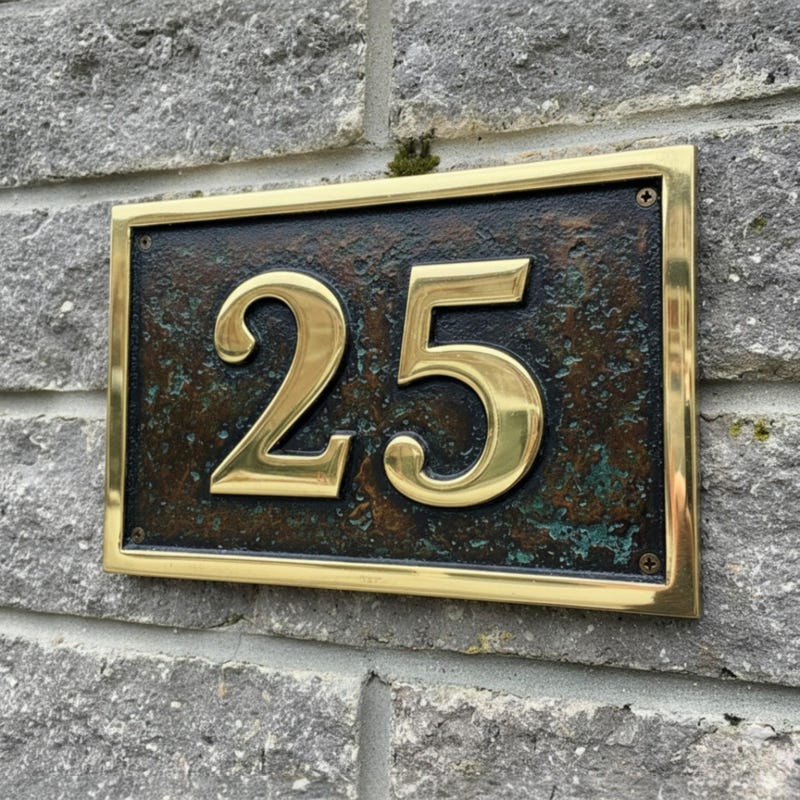 Brass House Numbers - Etsy