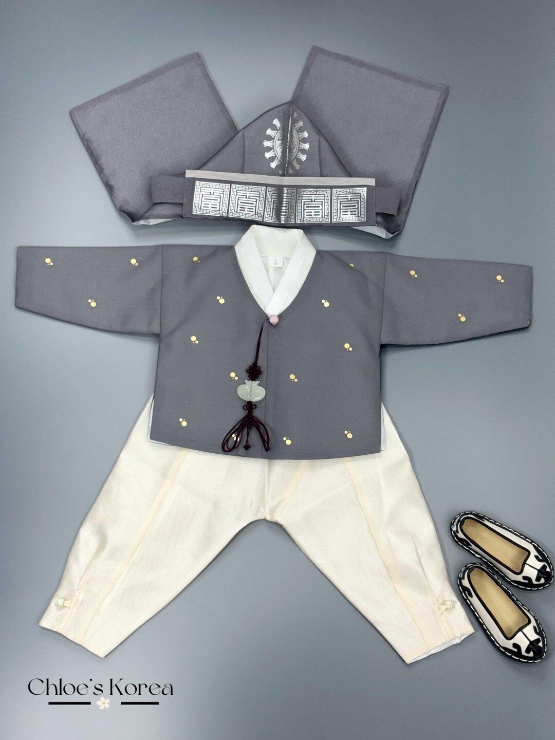 Traditional Korean Boy's Hanbok | First Birthday Outfit | Lunar New ...