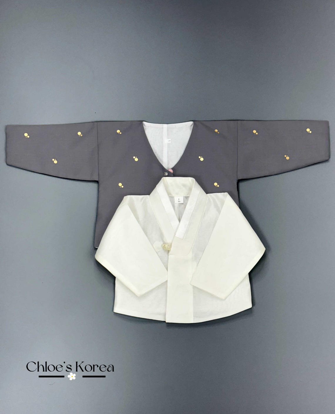 Boy’s Hanbok Set (style E) | Korean Outfit for First Birthday, Lunar ...