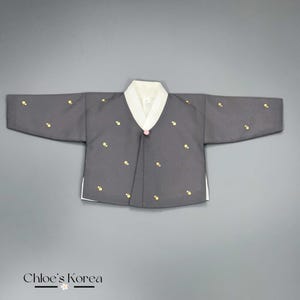 Boy’s Hanbok Set (style E) | Korean Outfit for First Birthday, Lunar ...