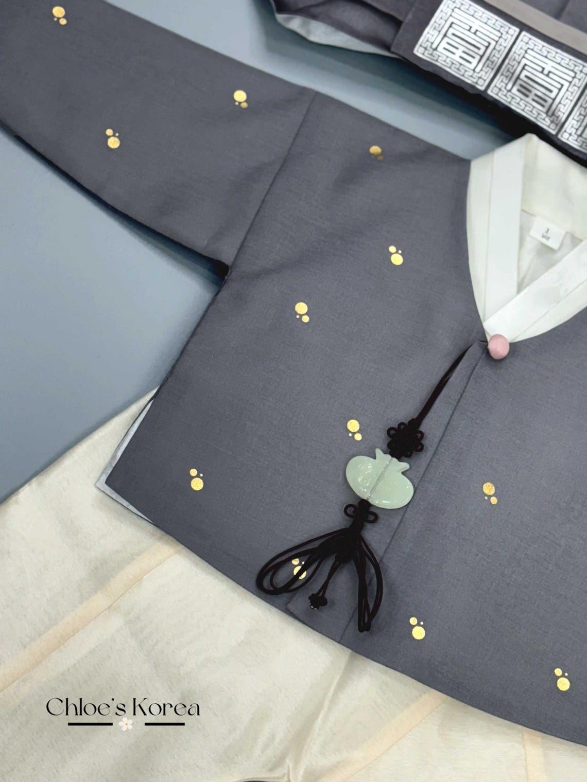 Boy’s Hanbok Set (style E) | Korean Outfit for First Birthday, Lunar ...