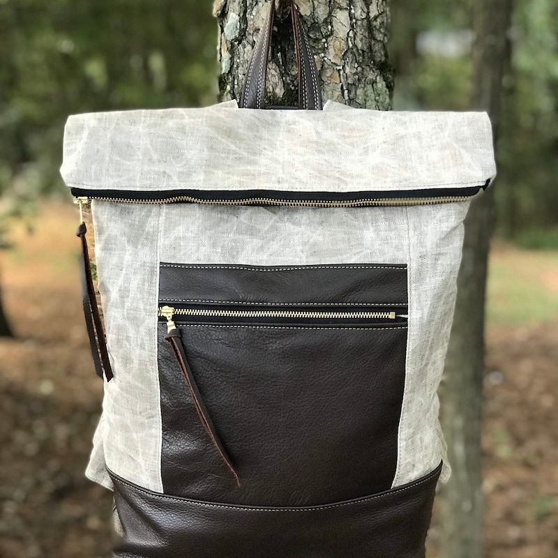 Waxed Canvas Backpack - Etsy