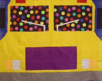 School Bus Quilt Pattern - Etsy