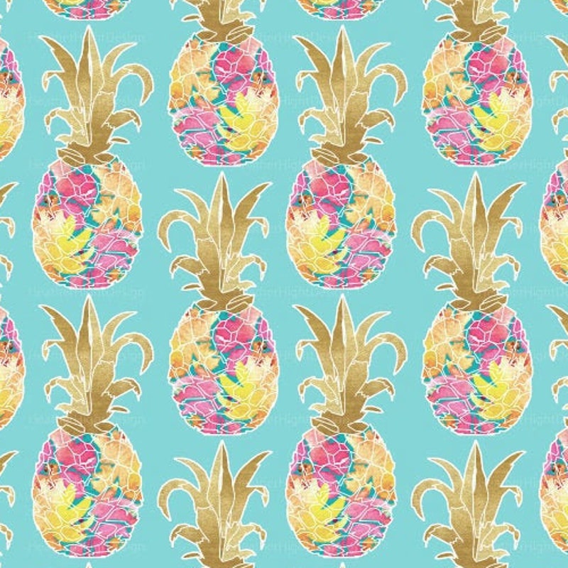 Pineapple Fabric - Etsy