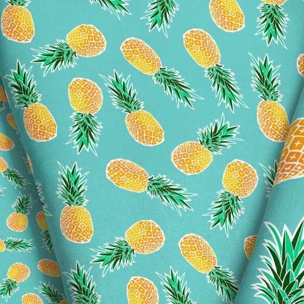 Pineapple Fabric - Etsy