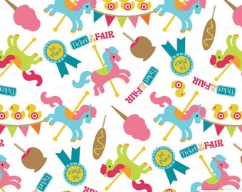 State Fair Fabric Fun Fair by Friztin Modern Nursery Decor Ferris Wheel ...