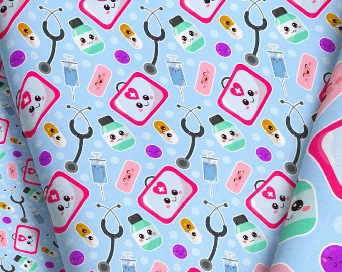 Doctor Fabric Doctor/medical Fabric by Littlearrowdesign Medical ...
