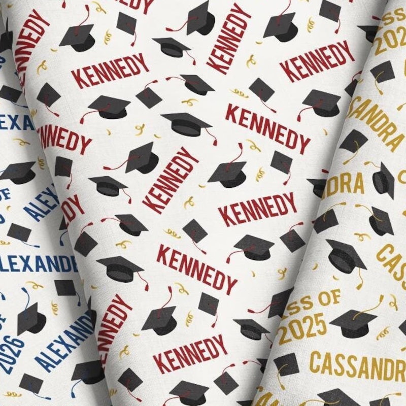 College Fabric - Etsy