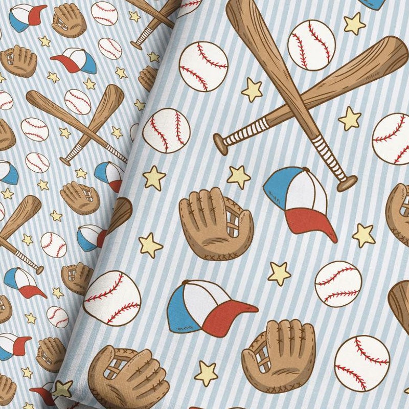 Baseball Fabric - Etsy