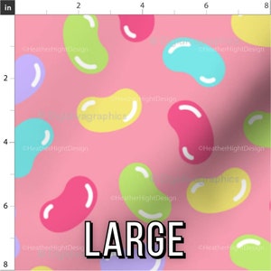 Jelly Bean Easter Fabric by the Yard Rainbow Easter Holiday Jelly Bean ...