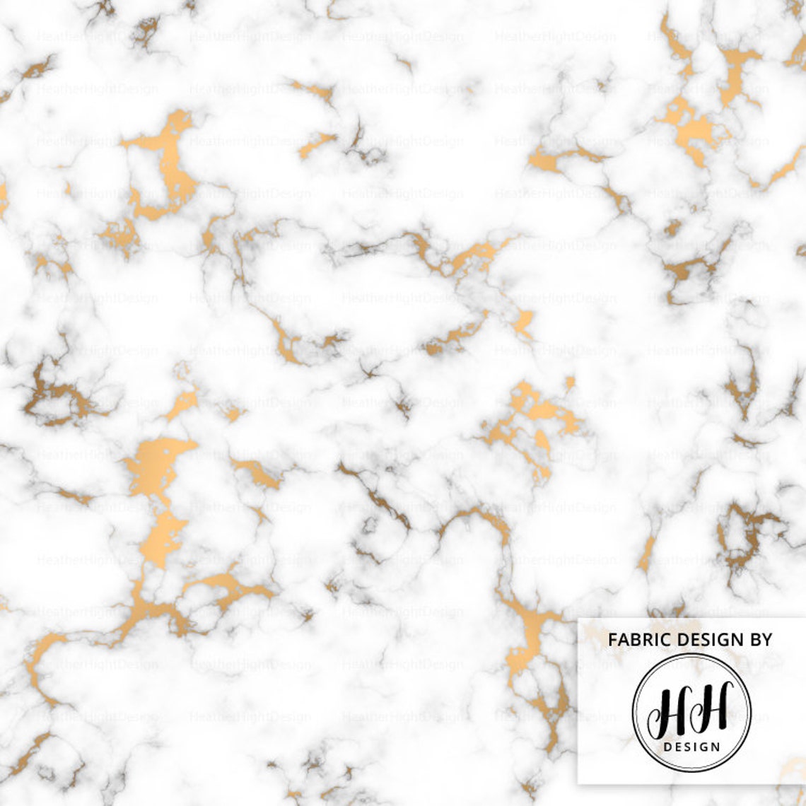 Gold Vein Marble Fabric by the Yard / Modern Fabric / Home | Etsy