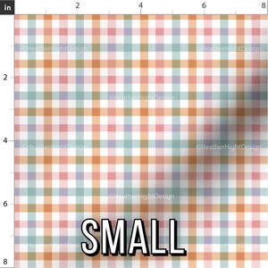 Spring Gingham Fabric / Sweet Easter Collection / Pink Gingham Plaid ...
