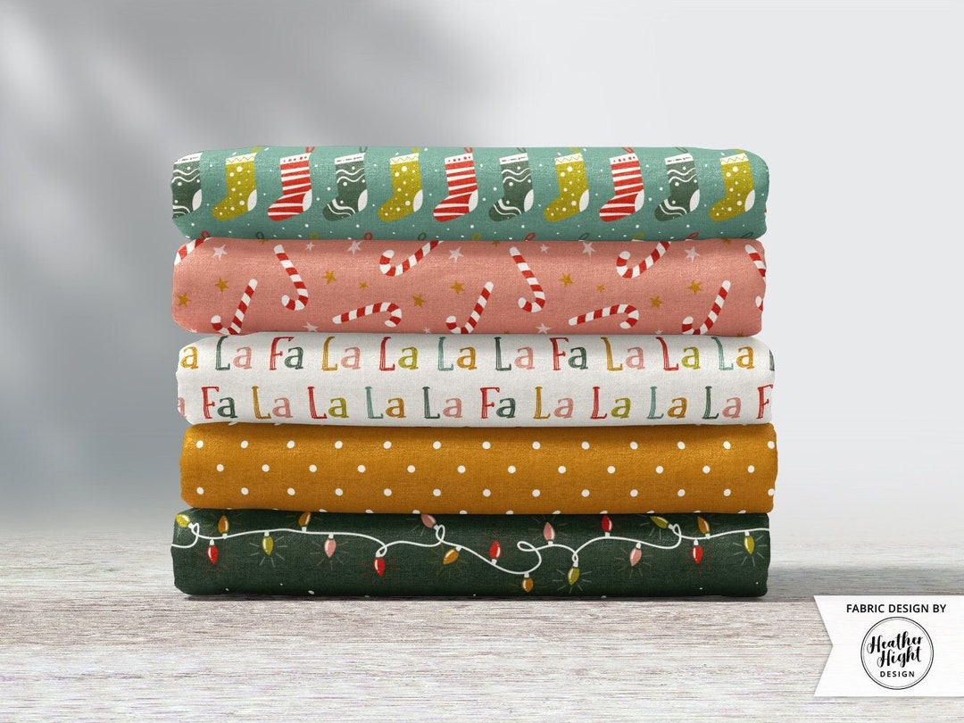 Falala Christmas Fabric: Boho Holiday Prints by the Yard - Etsy