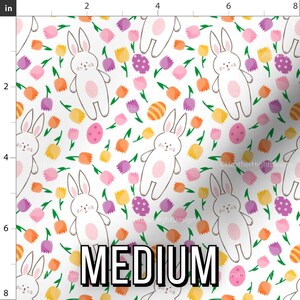 Easter Rabbit Fabric by the Yard / Spring Bunny Fabric / Quilting and ...