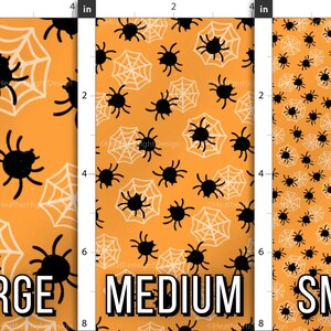 Spider Halloween Fabric by the Yard – Choose Your Color – Spiders and ...