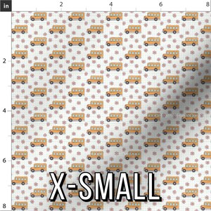 Yellow School Bus Fabric / Modern School Fabric / Teacher Fabric ...
