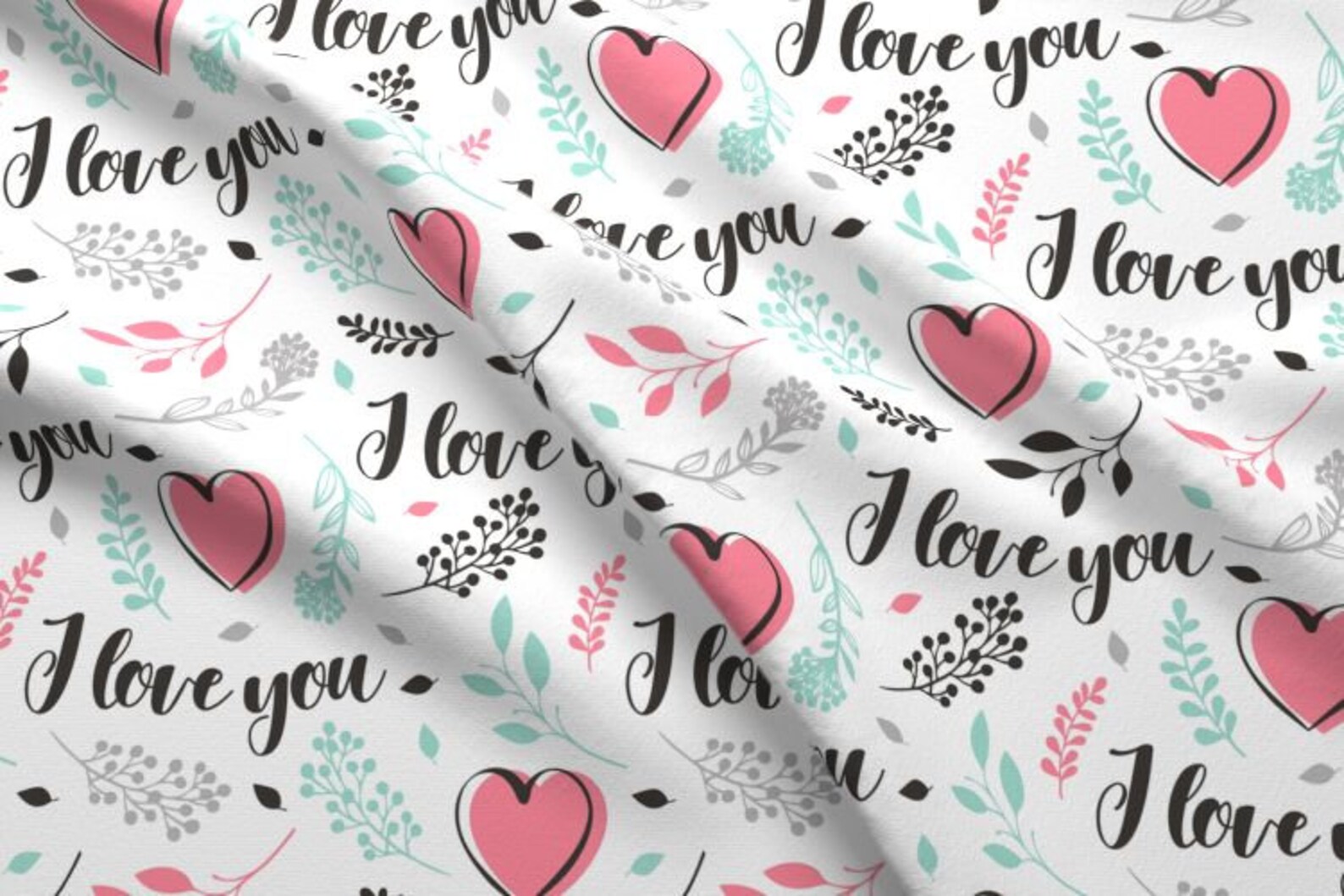 Valentine's Love Fabric by the Yard / Valentine's Day | Etsy