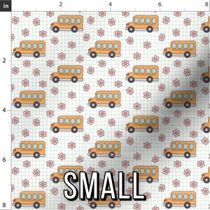 Yellow School Bus Fabric / Modern School Fabric / Teacher Fabric ...