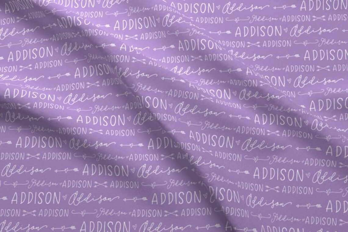 Girls Personalized Name Fabric / Name Fabric / Newborn Baby - Etsy