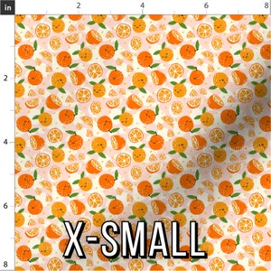 Orange Cutie Fabric / Little Clementine Fabric / Cute Orange Party ...