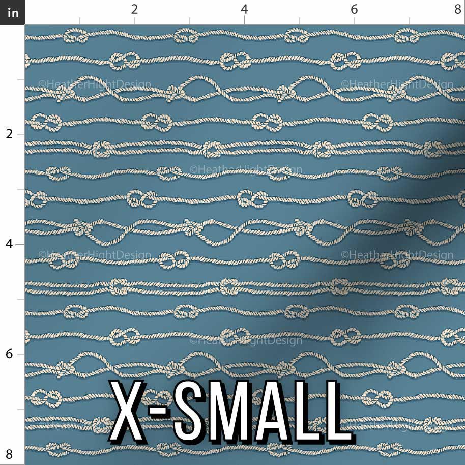 Nautical Sailor Knots Fabric - Coastal Maritime Beach Theme Fabric ...
