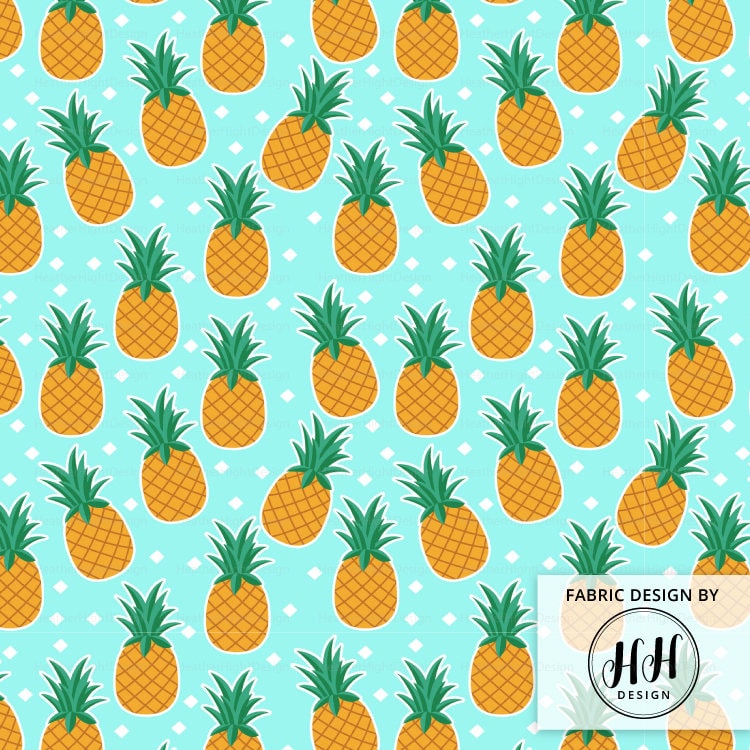 Pineapple Print Fabric