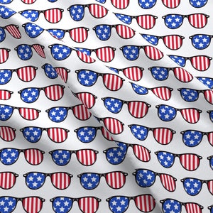 Freedom Sunglasses Fabric by the Yard / USA Fabric / Glasses Fabric ...