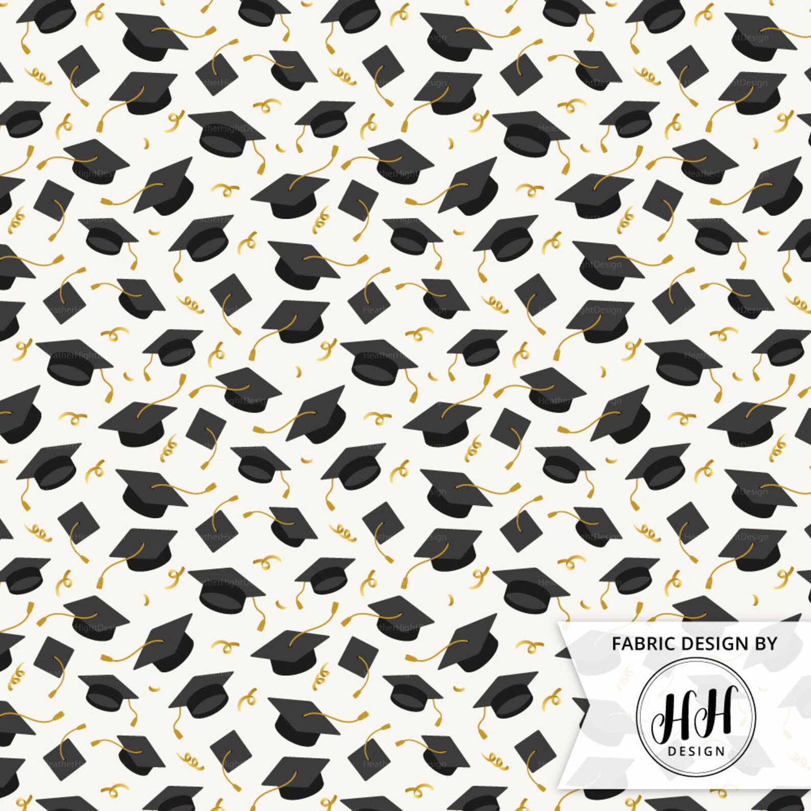 Graduation Fabric by the Yard / Grad Celebration Fabric / - Etsy