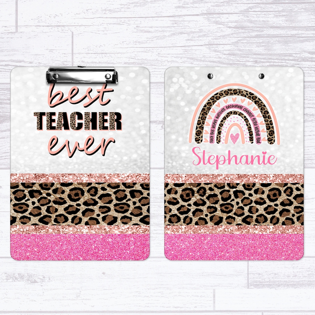 Personalized Teacher Clipboard, Teacher Gift, Clip Board Design 105 - Etsy