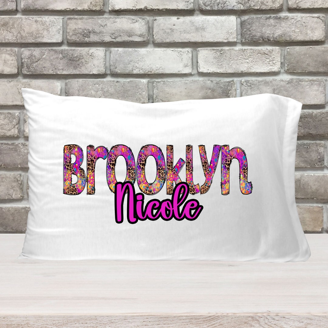 Personalized Kids Pillow Case, Girls Personalized Pillowcase, Girls ...