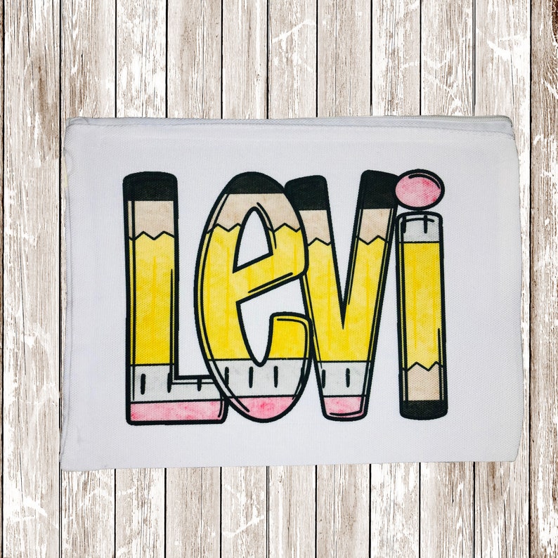Personalized Pencil Pouch, Kids School Supply, Back to School, Pencil ...