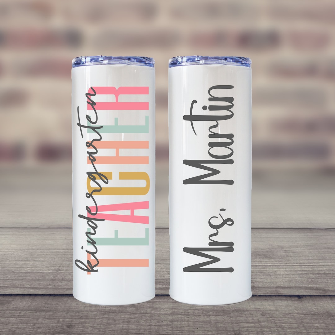 Kindergarten Teacher Tumbler, Teacher Gift, Teacher Appreciation Gift ...