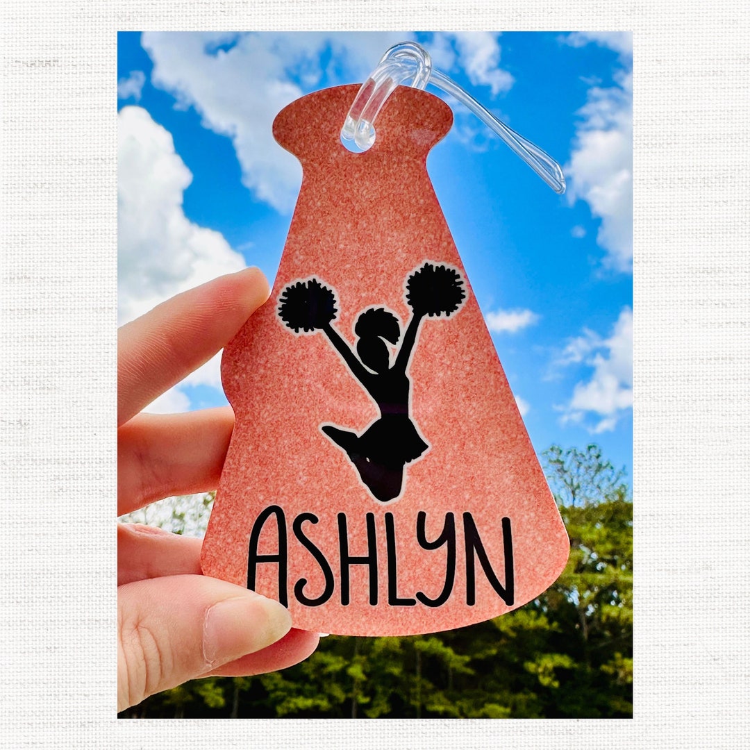 Cheer Bag Tag, Cheerleader Bag Tag, Personalized Cheer Bag Tag ...